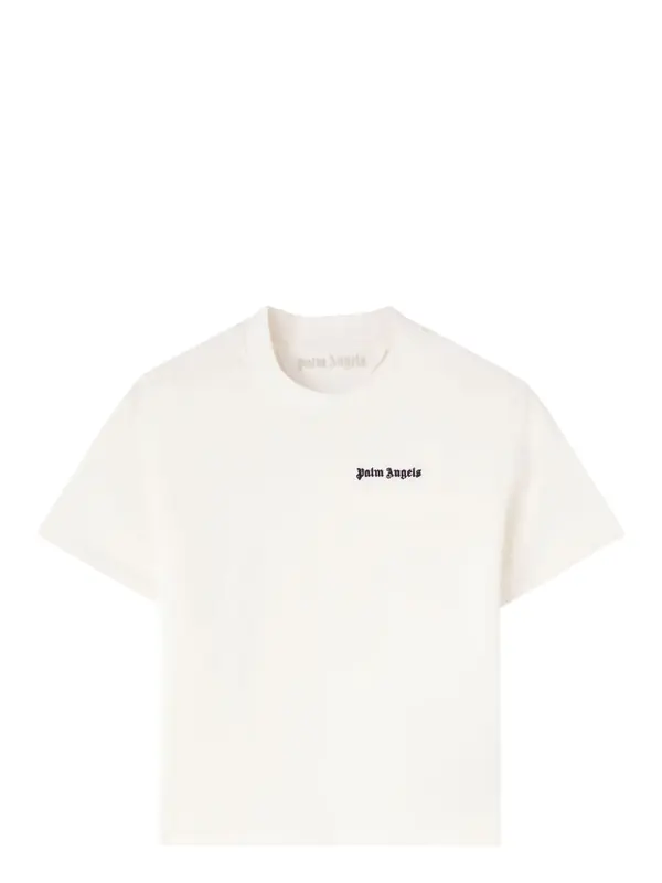 Palm Angels Logo Cotton T-shirt - White