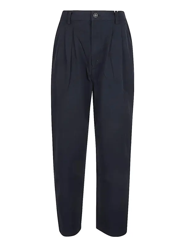 SARAHWEAR Cotton Trousers - Blue