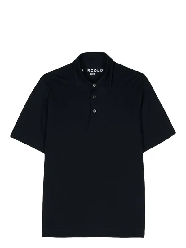 CIRCOLO 1901 Classic Pique Polo Shirt - Blue