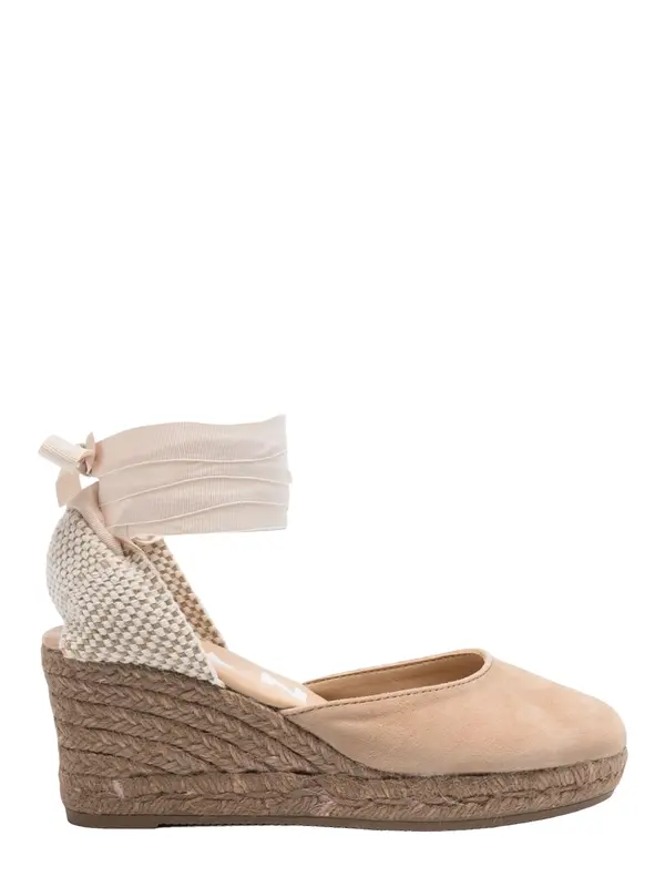 Manebí Hamptons Suede Espadrilles - Dove Grey