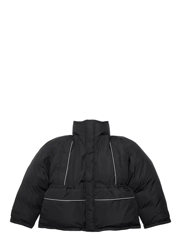 Balenciaga Nylon Parka Coat - Black