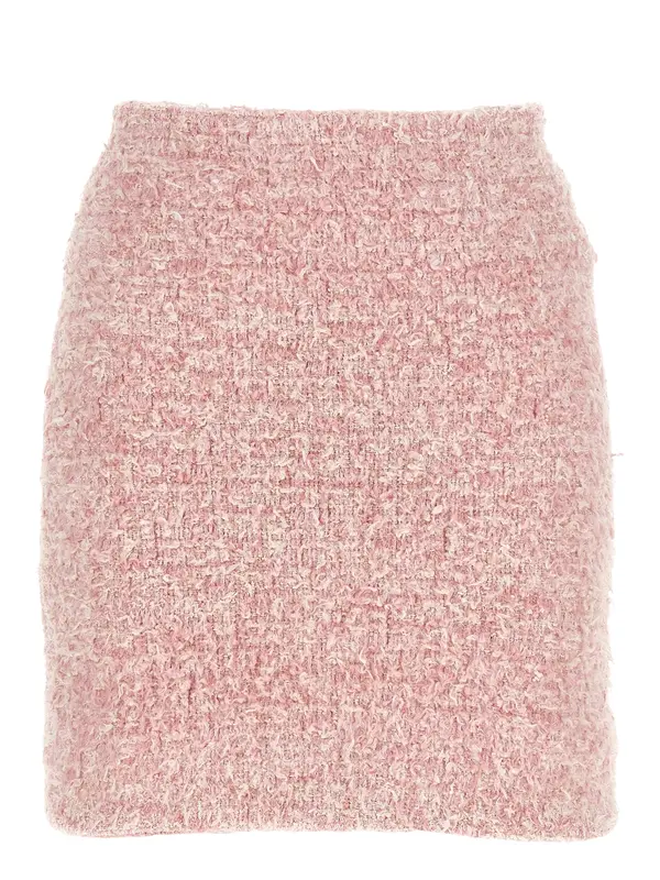 Balenciaga Tweed Skirt - Pink