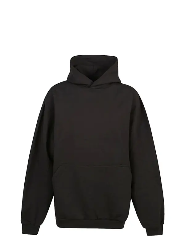 Balenciaga Bb Strass Cotton Hoodie - Black