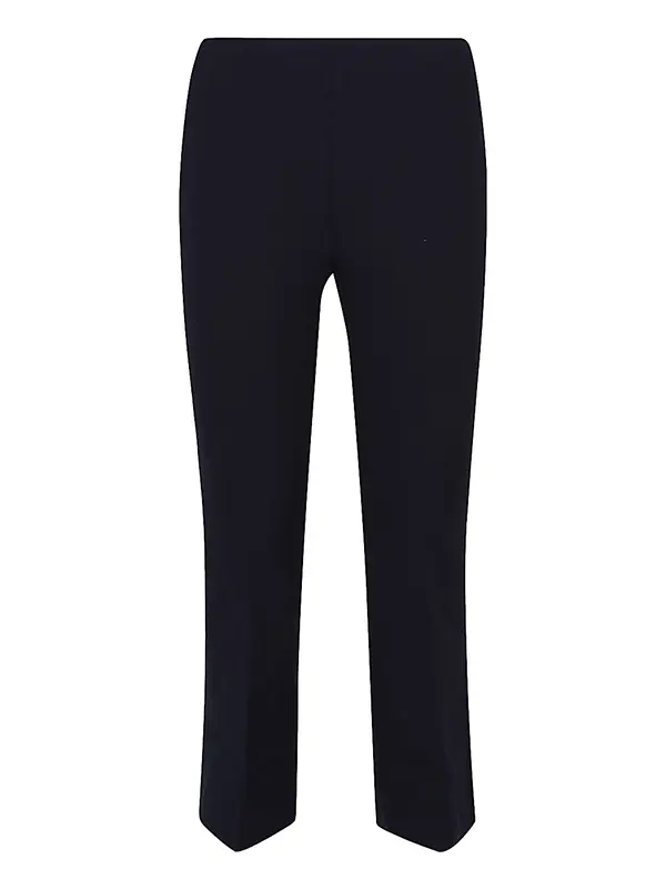 Liviana Conti Flared Cropped Trousers - Blue