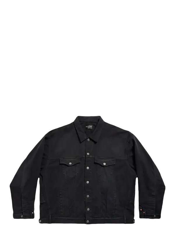Balenciaga Deconstructed Denim Jacket - Black