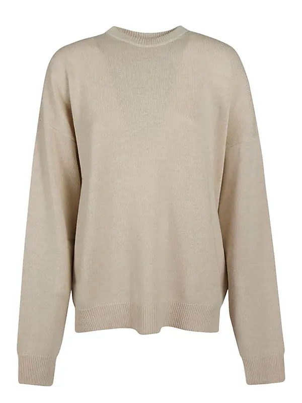 Balenciaga Cashmere Crewneck Pullover Sweater - Beige