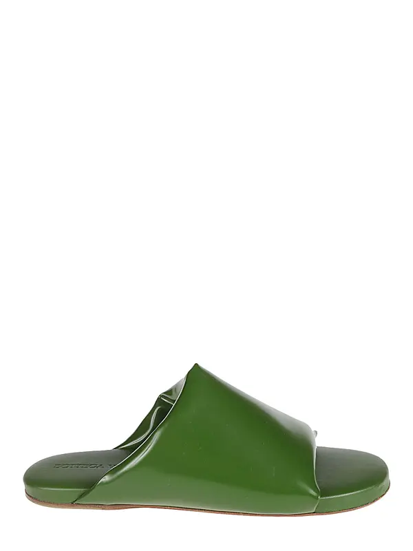 Bottega Veneta Cushion Flat Sandals - Green