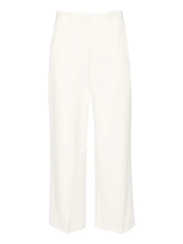 Erika Cavallini Wide Leg Trousers - White