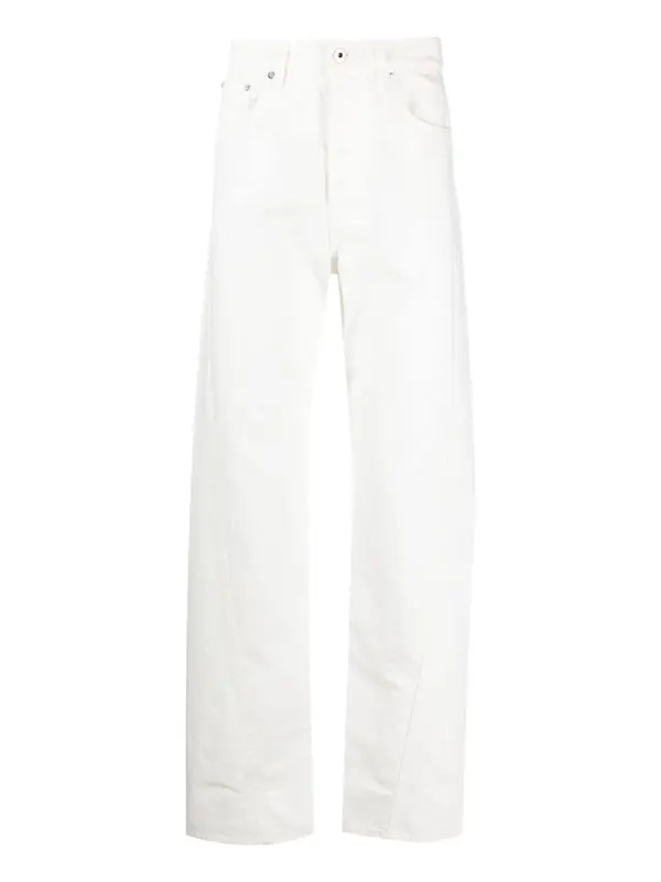 LANVIN Cotton Regular Jeans - White