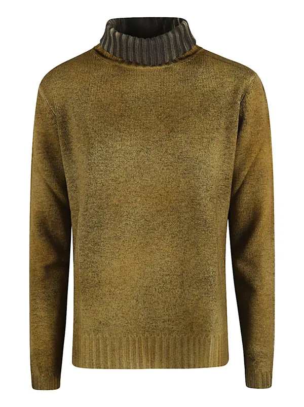 ALESSANDRO ASTE Wool And Cashmere Blend Turtleneck Sweater - Dove Grey