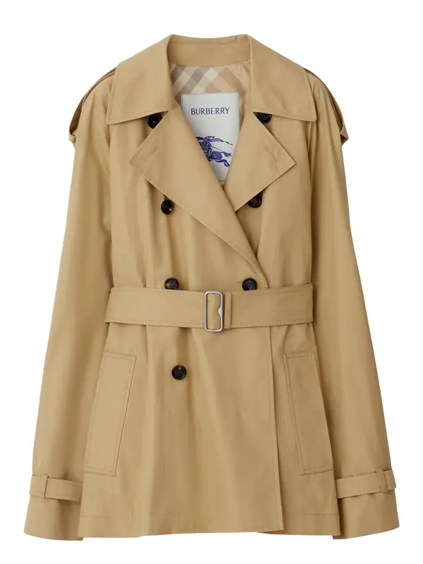 Burberry Cotton Trench Coat - Beige