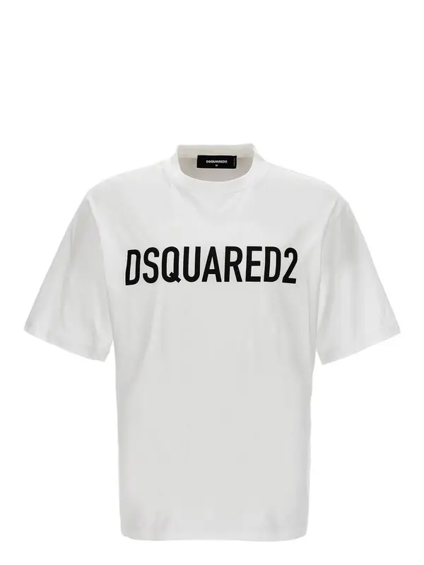 Dsquared2 Logo T Shirt - White/black