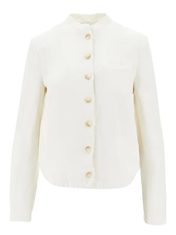 Emporio Armani Linen Blend Jacket - Beige