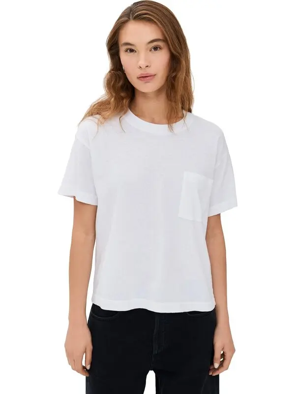 Jenni Kayne Vintage Pocket Tee - White