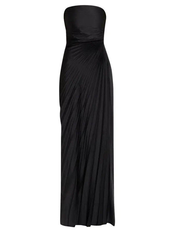 A.L.C. Bianca Pleated Gown - Black