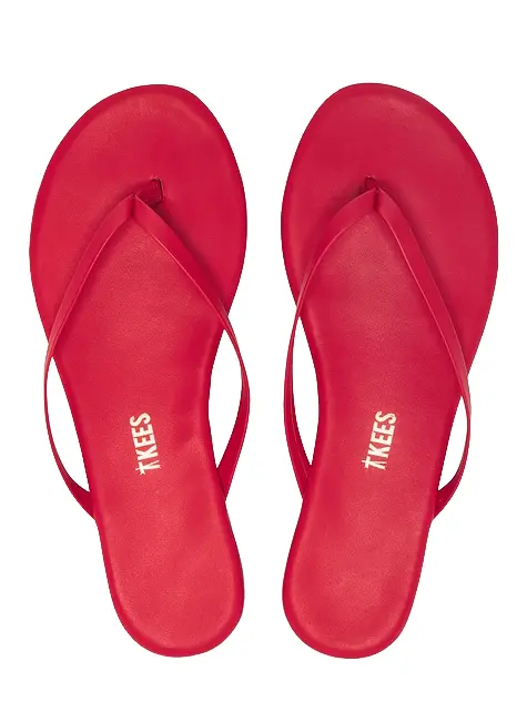 Tkees Solids Flip Flop - Red