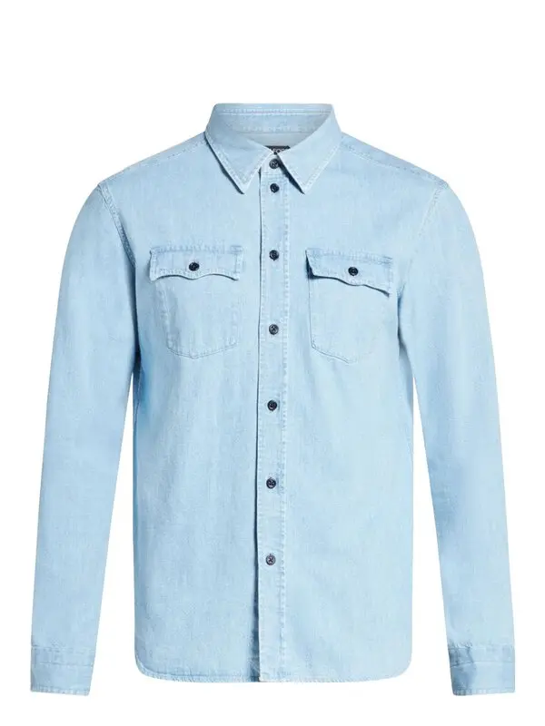 TOM FORD Denim Long-sleeve Shirt - Blue