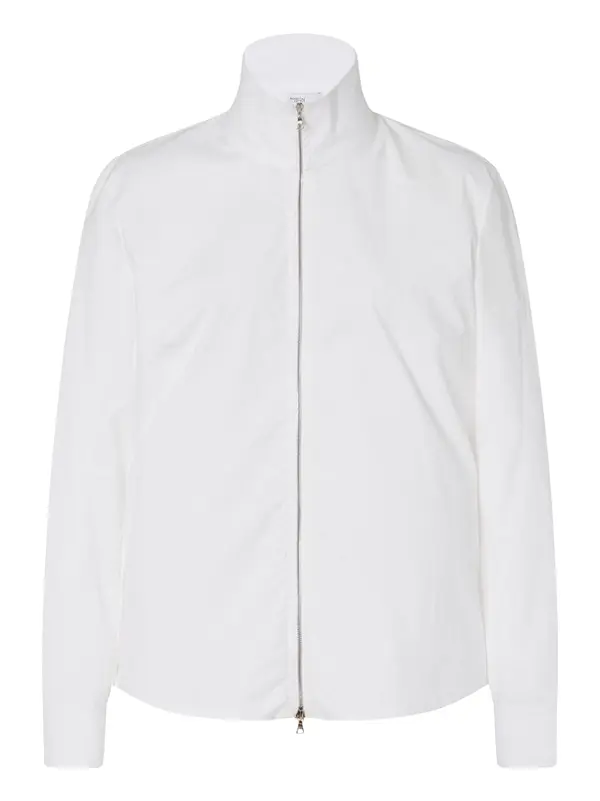 Rosetta Getty High-neck Zip-up Shirt - White