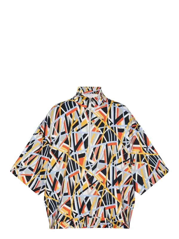 Rosetta Getty Abstract-print Polo Shirt - Orange