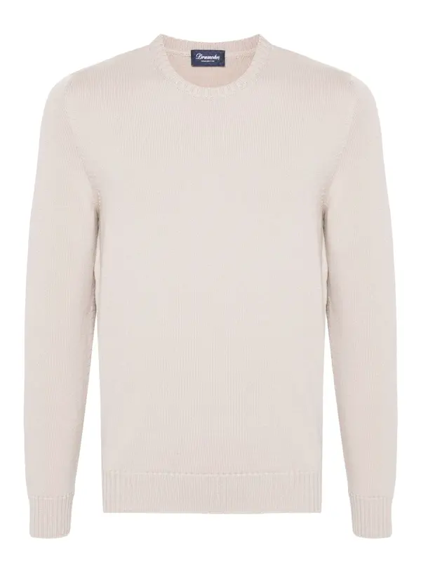 DRUMOHR Merino Wool Sweater - Neutrals