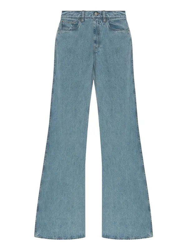 Coperni Wide-leg Mid-rise Jeans - Blue