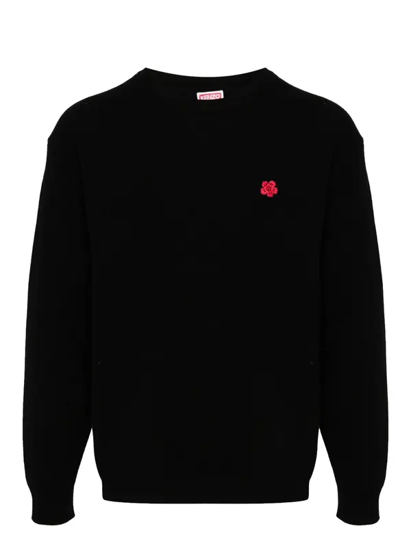 Kenzo Crew-neck Wool Jumper - Black