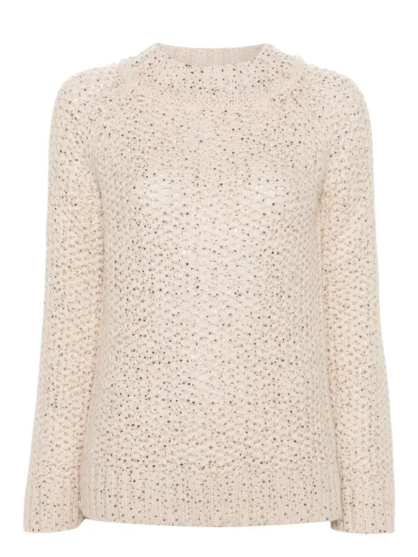 Ermanno Scervino Crystal-embellished Jumper - Neutrals