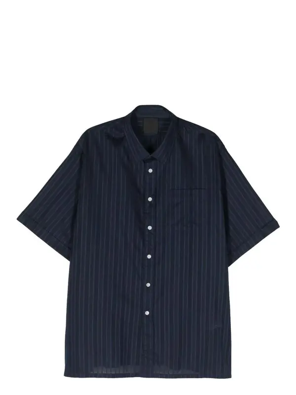 Givenchy Pinstriped Cotton Shirt - Blue