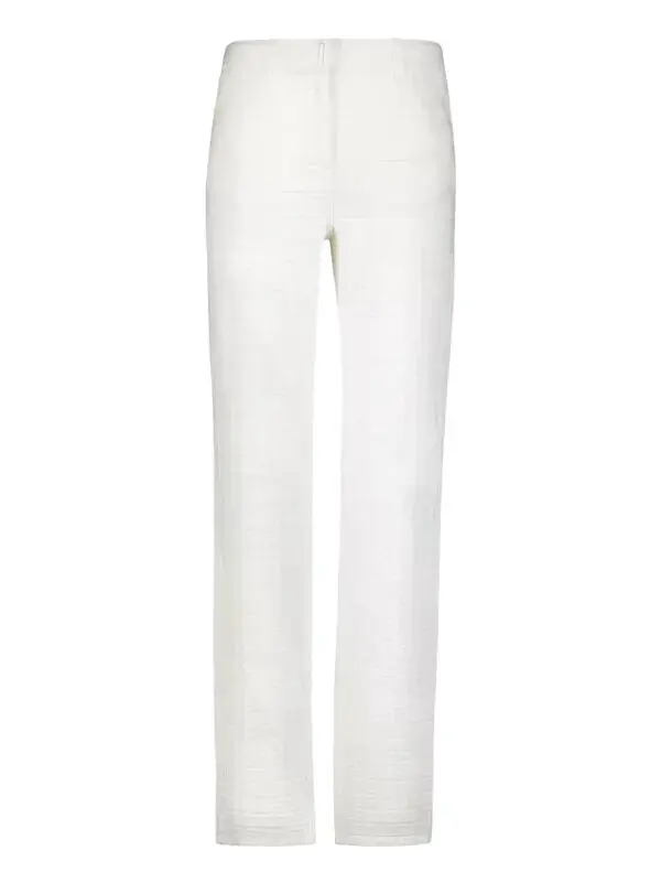 Givenchy 4g Motif Jacquard Trousers - White