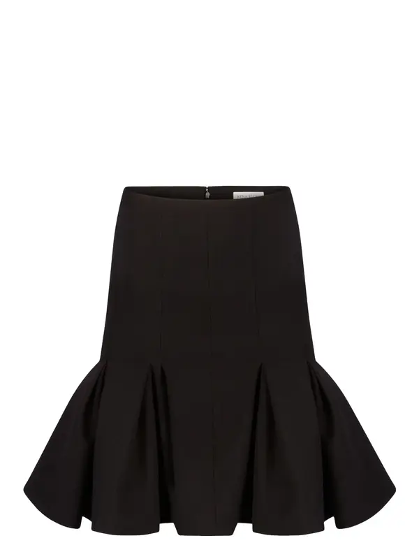 Nina Ricci Peplum Mini Skirt - Black