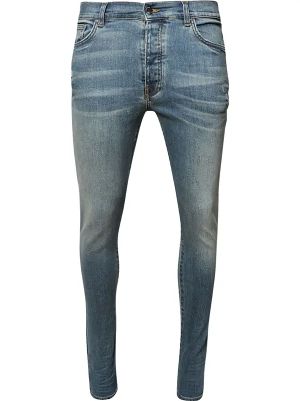 Amiri Low-rise Skinny Jeans - Blue