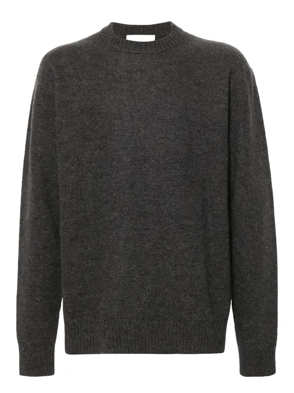 JIL SANDER Crew-neck Wool Jumper - Grey