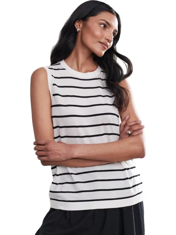 Jenni Kayne Merino Tank Top - Multicolor,stripe