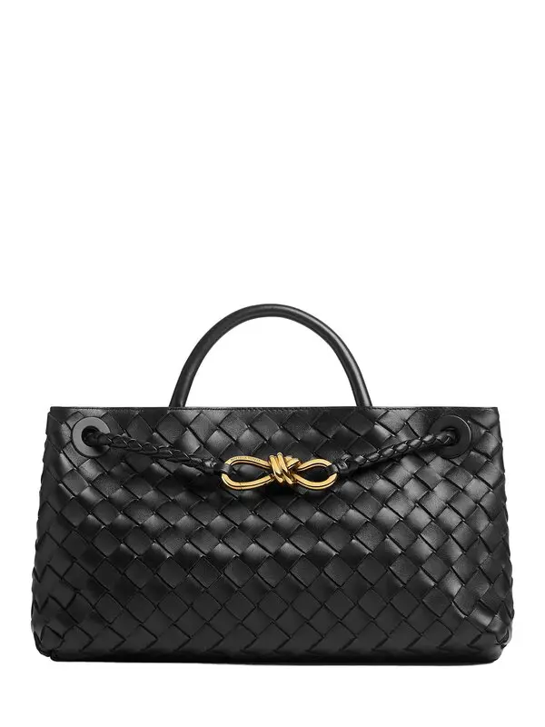 BOTTEGA  VENETA East-west Andiamo Top Handle Bag - Black