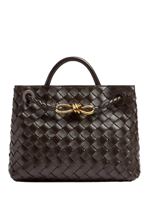 BOTTEGA  VENETA Small Andiamo Top Handle Bag - Fondant