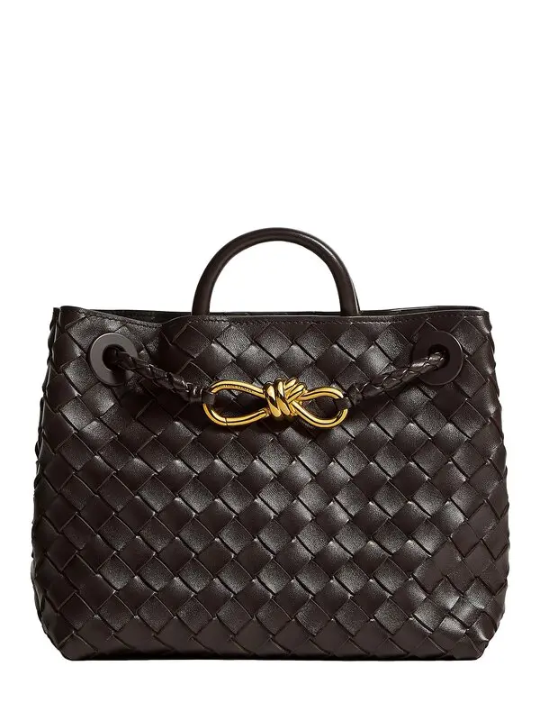 Bottega Veneta Small Intrecciato Leather Andiamo Bag - Fondant