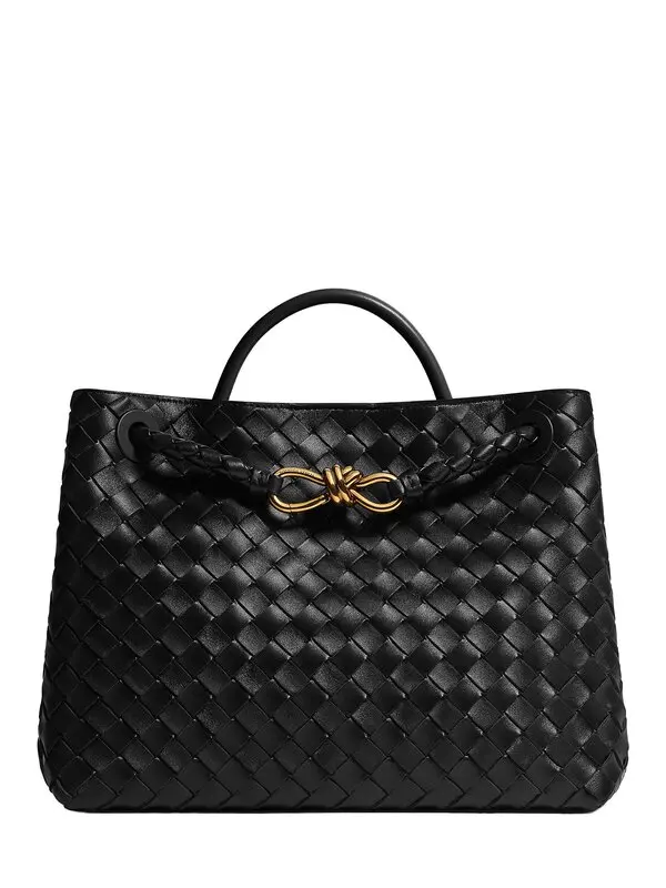 Bottega Veneta Andiamo Top Handle Bag - Black