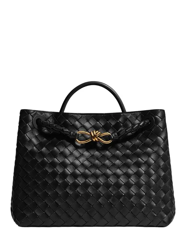 Bottega Veneta Andiamo Top Handle Bag - Black
