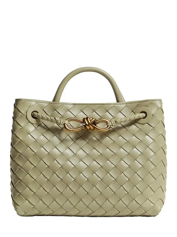 Bottega Veneta Small Andiamo Shoulder Bag - Travertine