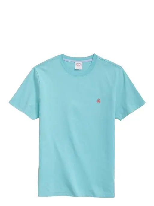 Brooks Brothers Solid Cotton T-shirt - Aqua
