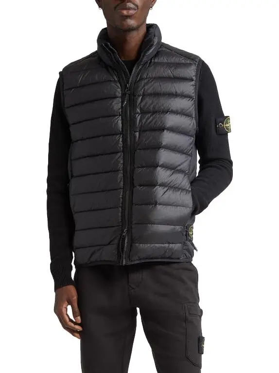 Stone Island Nylon Down Puffer Vest - Black