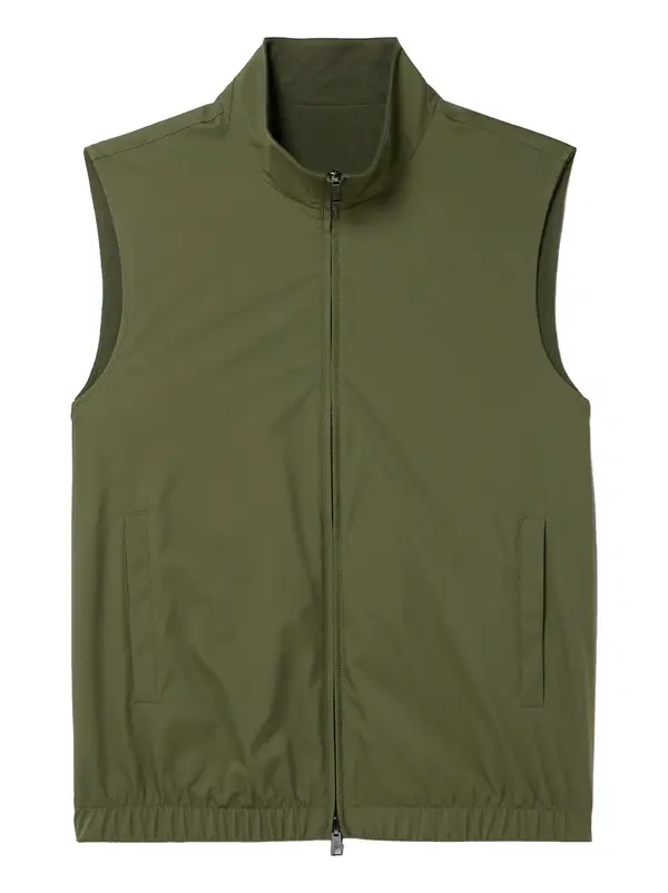 Loro Piana Slim-fit Reversible Gilet - Green