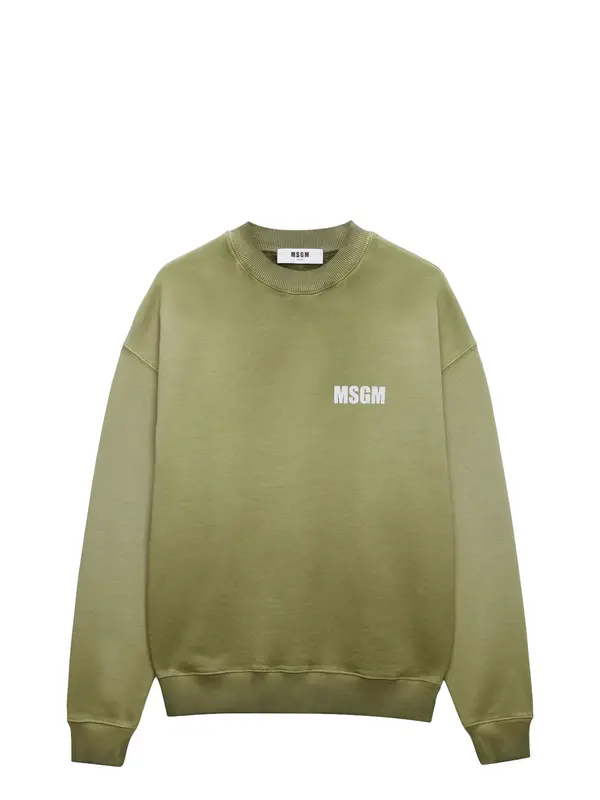 MSGM Logo-printed Sweatshirt - Green