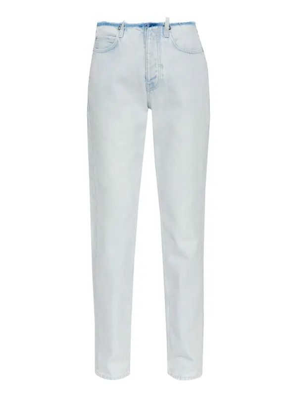 Balenciaga Distressed Straight-leg Jeans - Blue