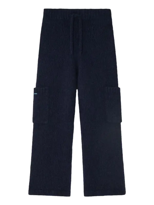 Alanui Finest Ribbed Trousers - Blue