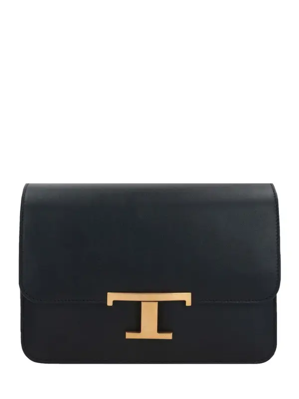 TOD'S T Timeless Mini Crossbody Bag - Black