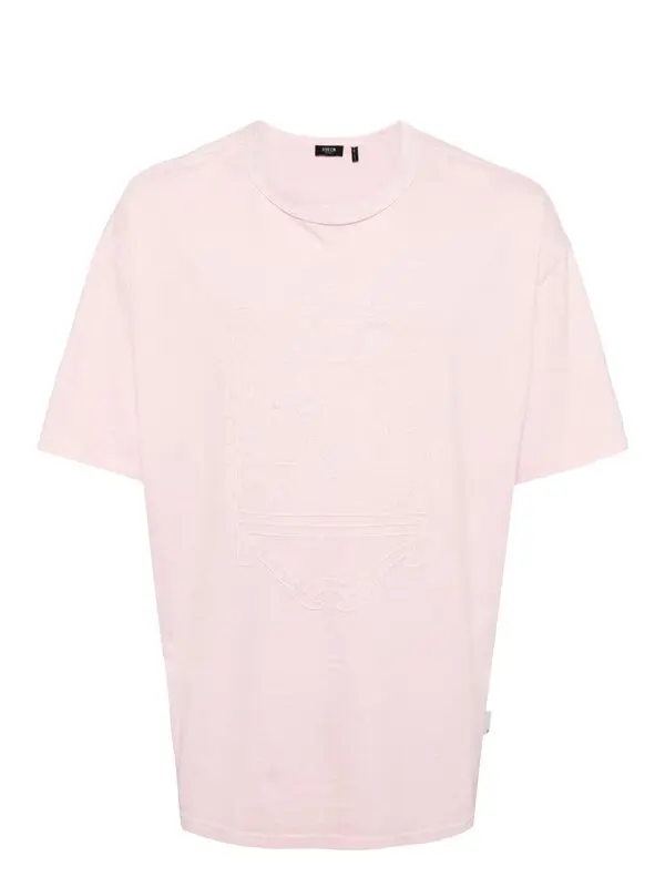 FIVE CM Embroidered Cotton T-shirt - Pink