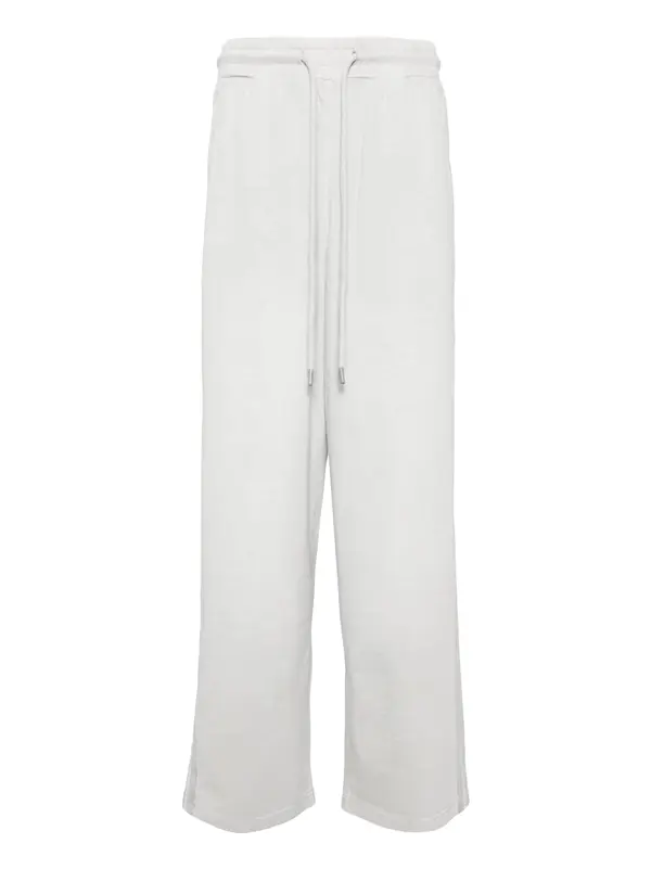 FIVE CM Wide-leg Cotton Track Pants - Grey