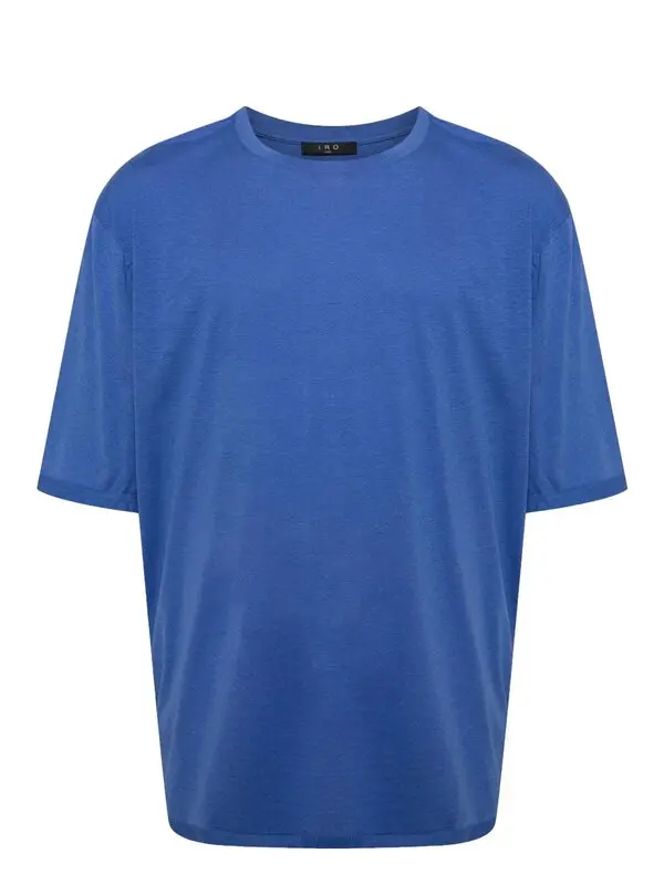 IRO PARIS Drop-shoulder Jersey T-shirt - Blue