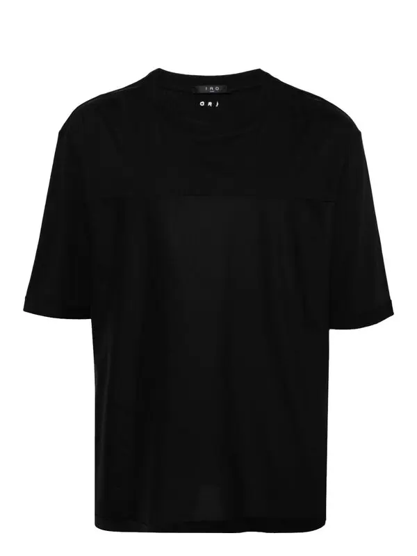 IRO PARIS Drop-shoulder Cotton T-shirt - Black